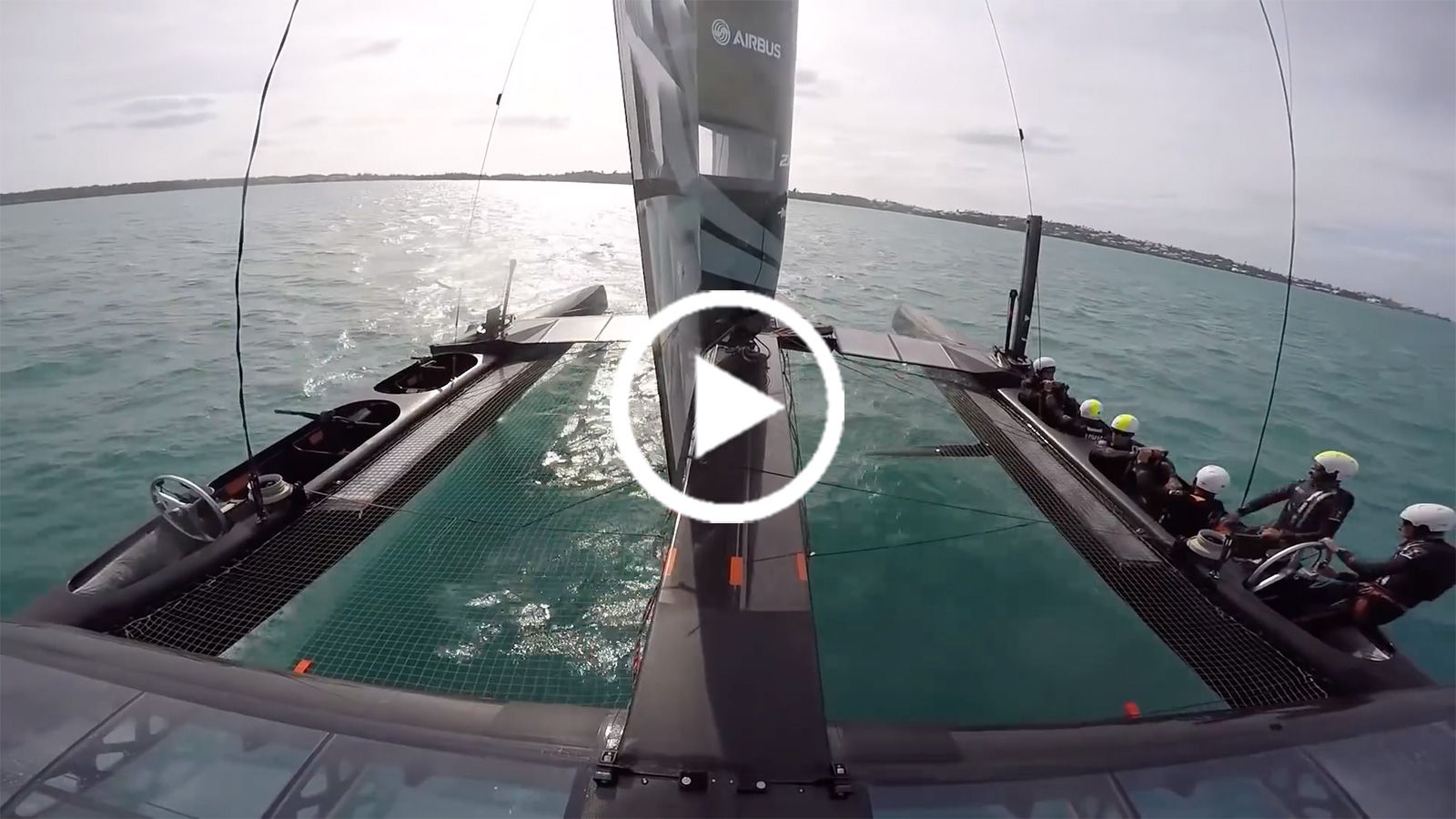 Video: SoftBank Team Japan performs first foiling tack